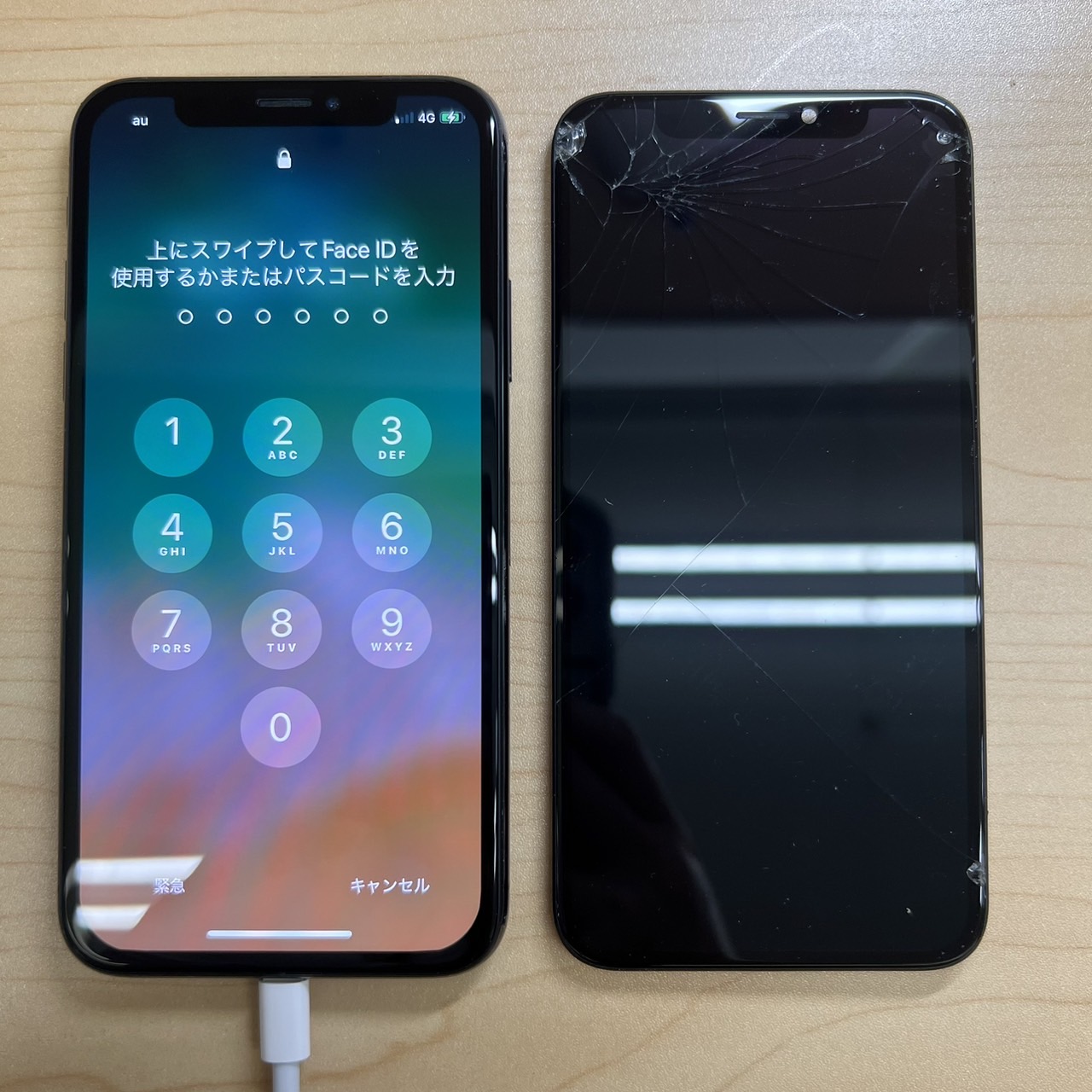 iPhoneXの有機EL割れ修理にて東松山市よりご利用いただきました！[東松山セキチュー店]