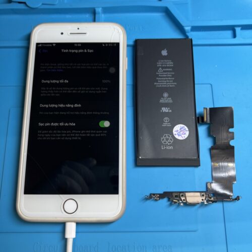 東松山市のお客様、iPhone8Plusのバッテリー交換、ドック交換にてご利用いただきました！[東松山セキチュー店]